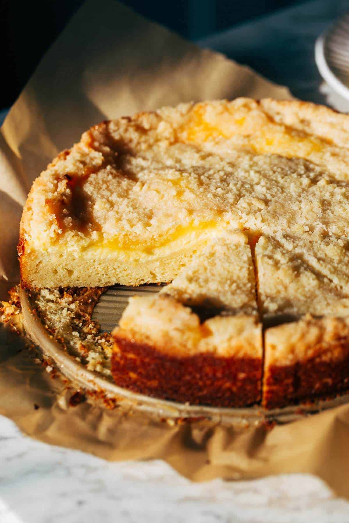 Lemon Coffee Cake with Lemon Cream Cheese Filling | Butternut Bakery