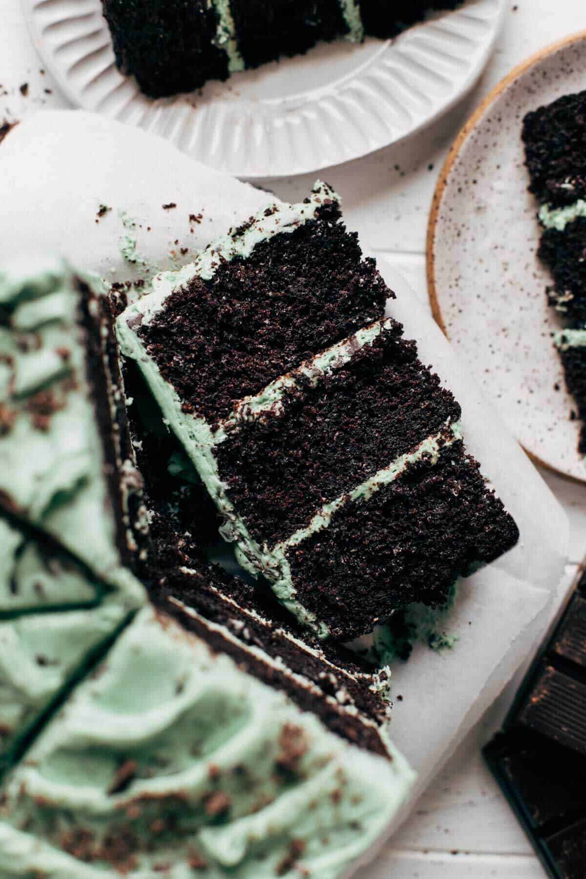 Moist Mint Chocolate Chip Cake | Butternut Bakery