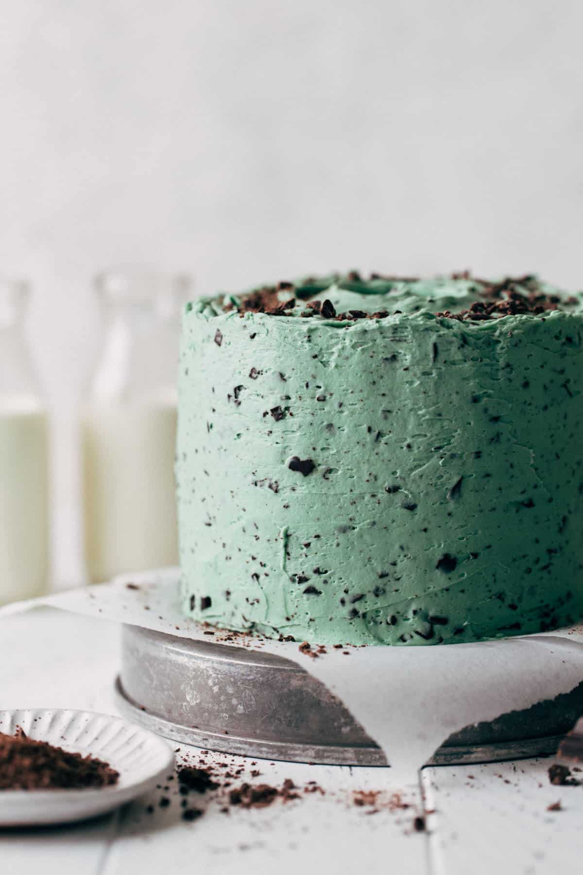 Moist Mint Chocolate Chip Cake | Butternut Bakery