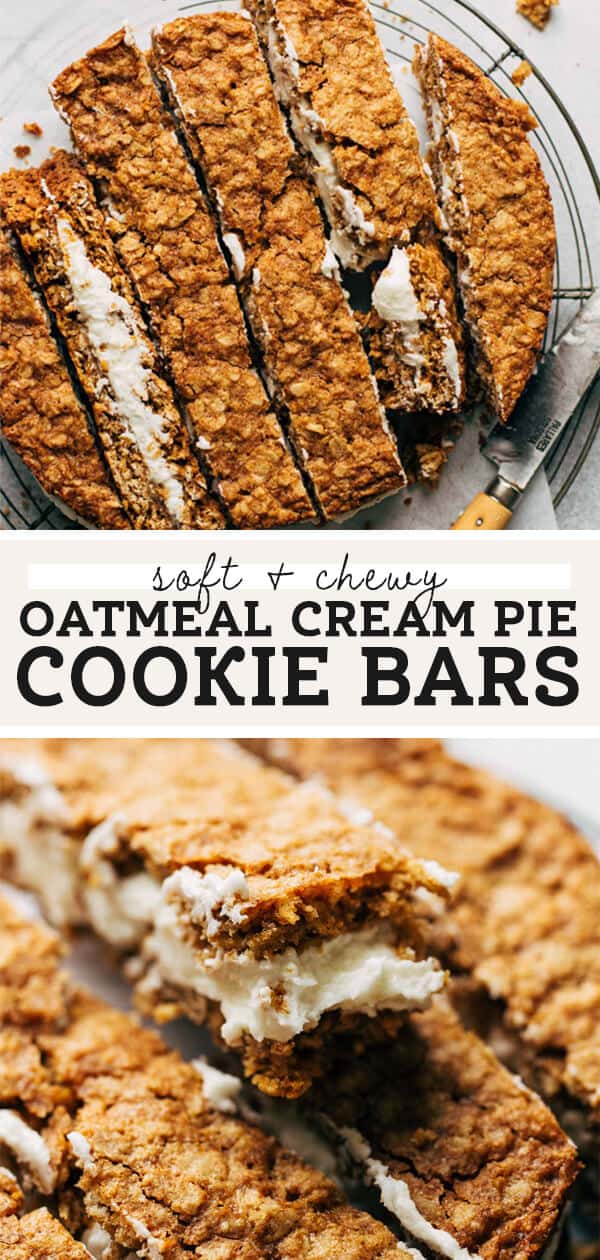 Oatmeal Cream Pie Cookie Bars - Butternut Bakery